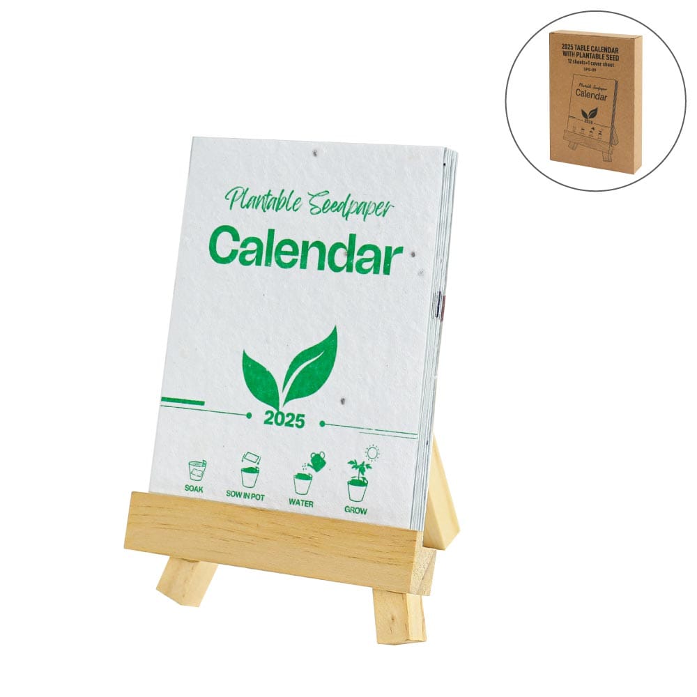2025 Table Calendars with Plantable Seeds | Magic Trading Company -MTC