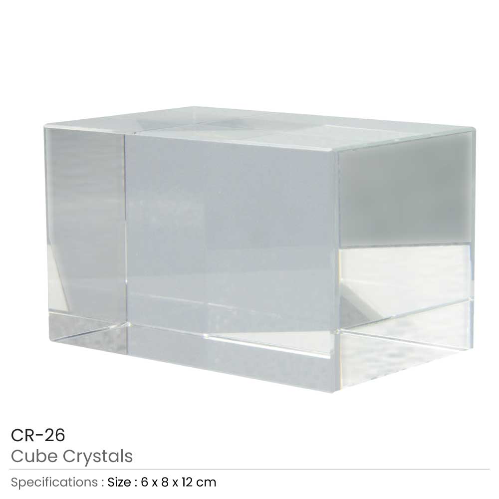 3D Rectangular Crystal Cube | Magic Trading Company -MTC
