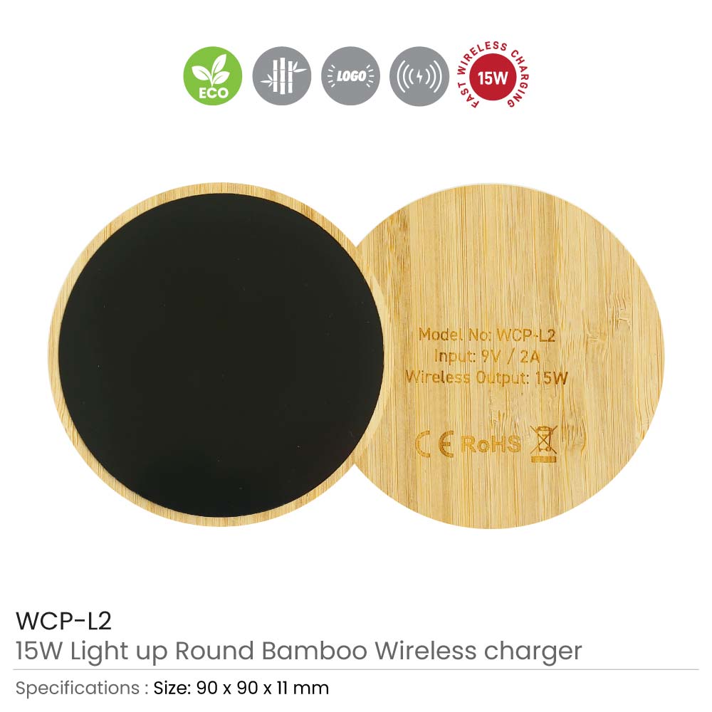 LED Logo Wireless Charger | Eco-Friendly 15W Fast Charger | Magic ...