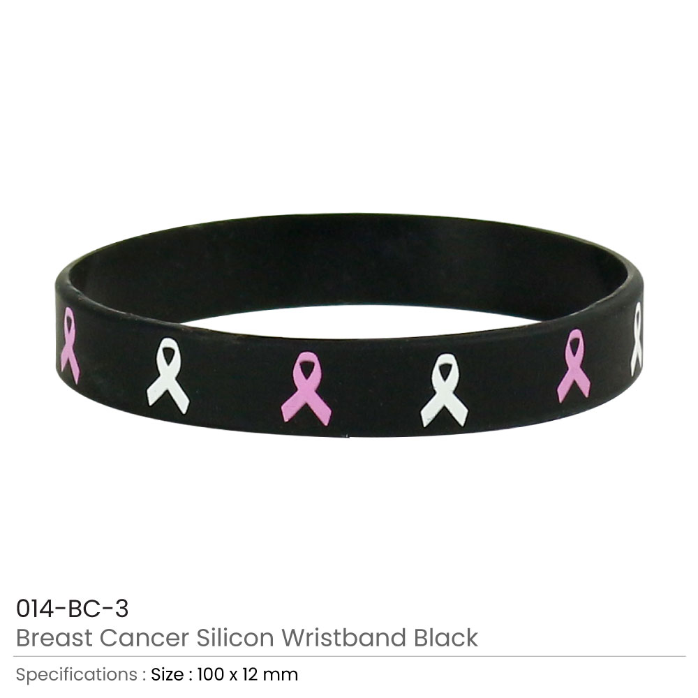 Breast Cancer Awareness Wristbands with Logo | Magic Trading Company -MTC
