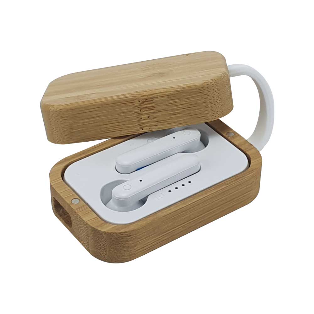 BT Earbuds with Bamboo Case & High Audio Quality | Magic Trading ...