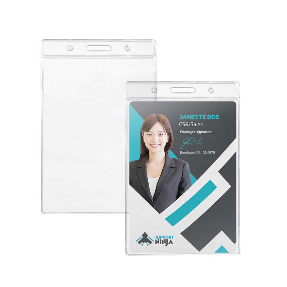 Clear Plastic ID Card Holder | Magic Trading Company -MTC