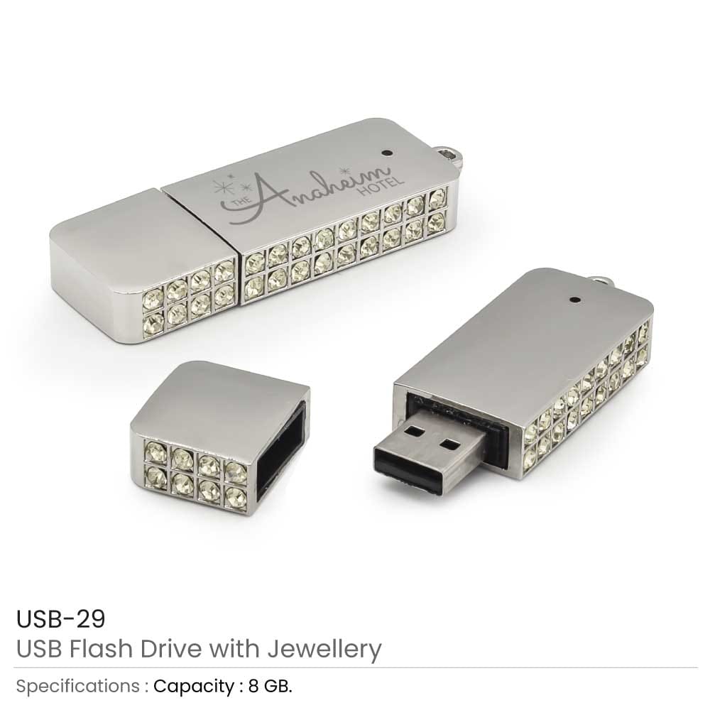 Crystal Studded USB | Special Personalized Gifts | Magic Trading ...