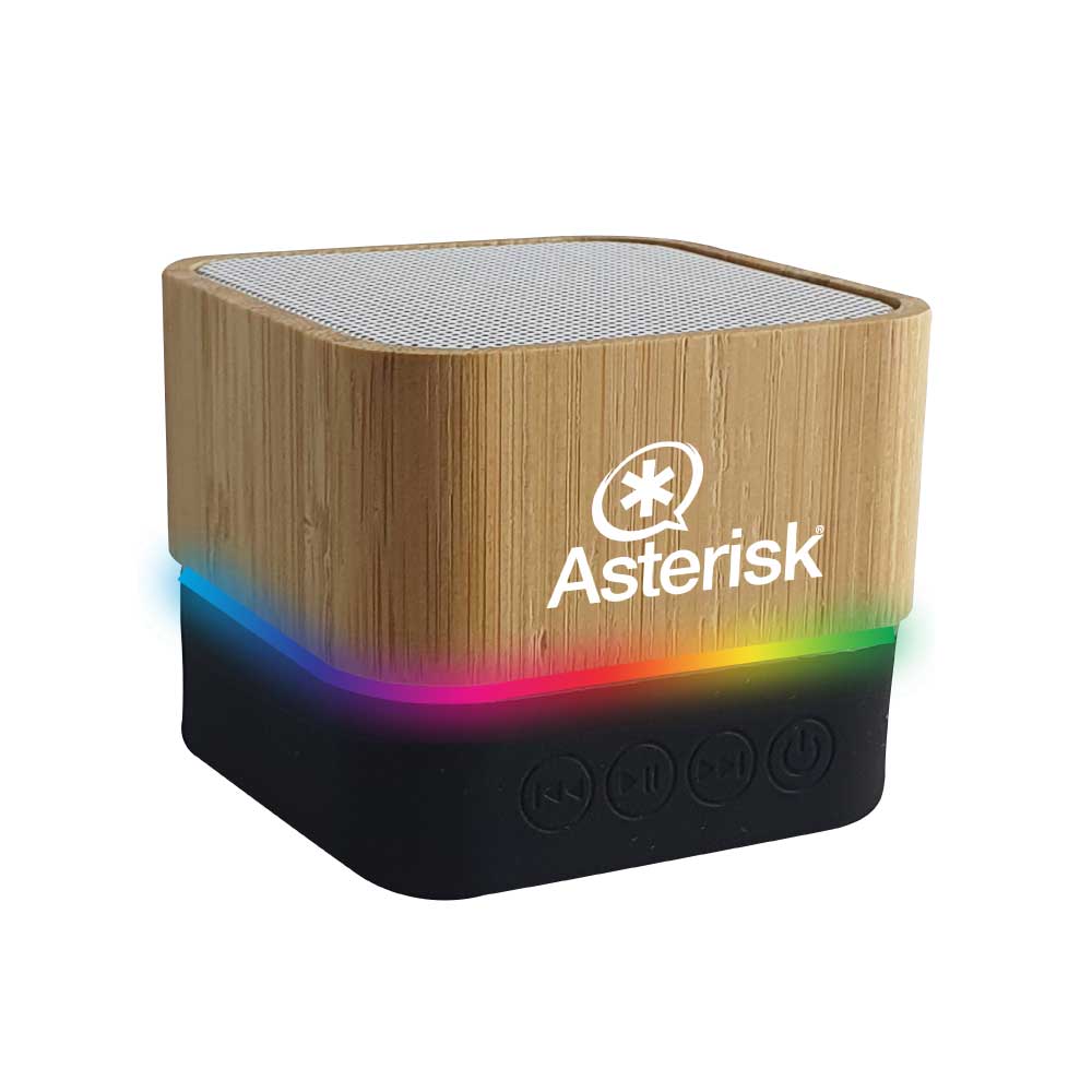 Cube Bamboo Bluetooth Speaker | Speakers Branding Magic Trading Company ...