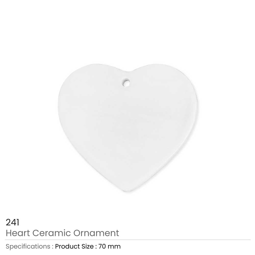 Decorative Heart Personalized Ceramics | Magic Trading Company -MTC