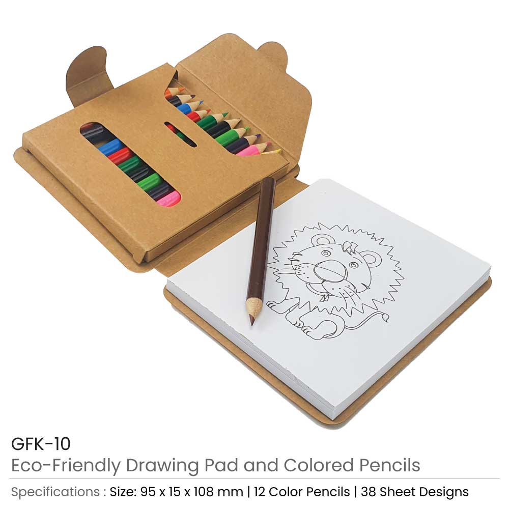 Drawing Pad with Color Pencils | Magic Trading Company -MTC