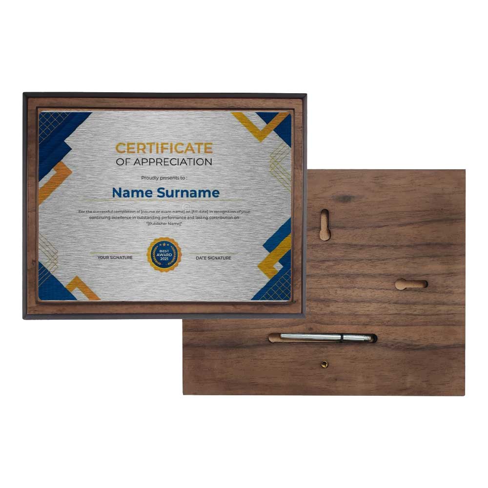 Veneer Wooden Plaque | Horizontal Wooden Plaque with Box | Magic ...