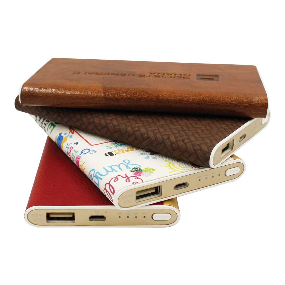 Leather Cover Powerbank | Customized Power banks | Magic Trading ...