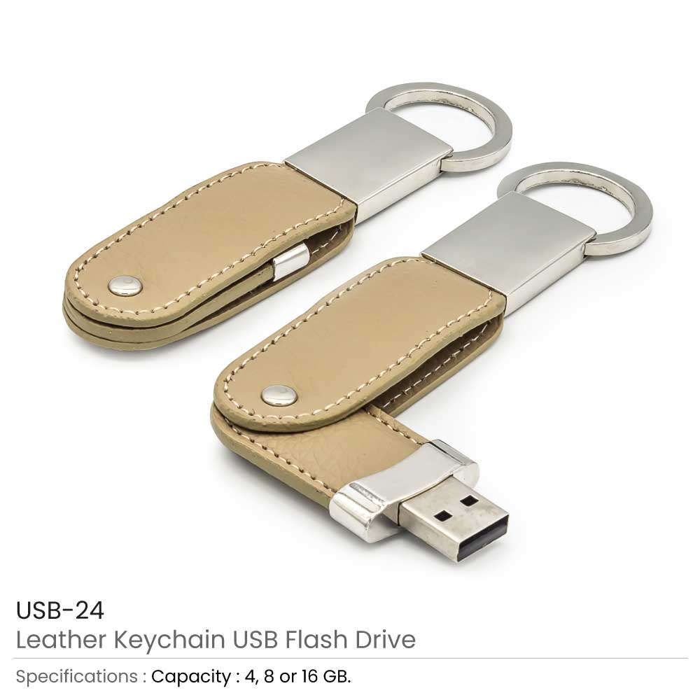 Leather Keychain USB | Promotional Key Holder USB | Magic Trading ...