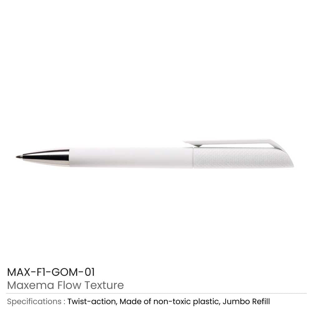 Maxema Flow Texture Personalized Plastic Pens | Magic Trading Company -MTC