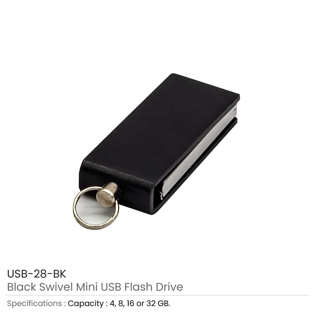 Mini Swivel USB | Small USB with Key Ring | Magic Trading Company -MTC