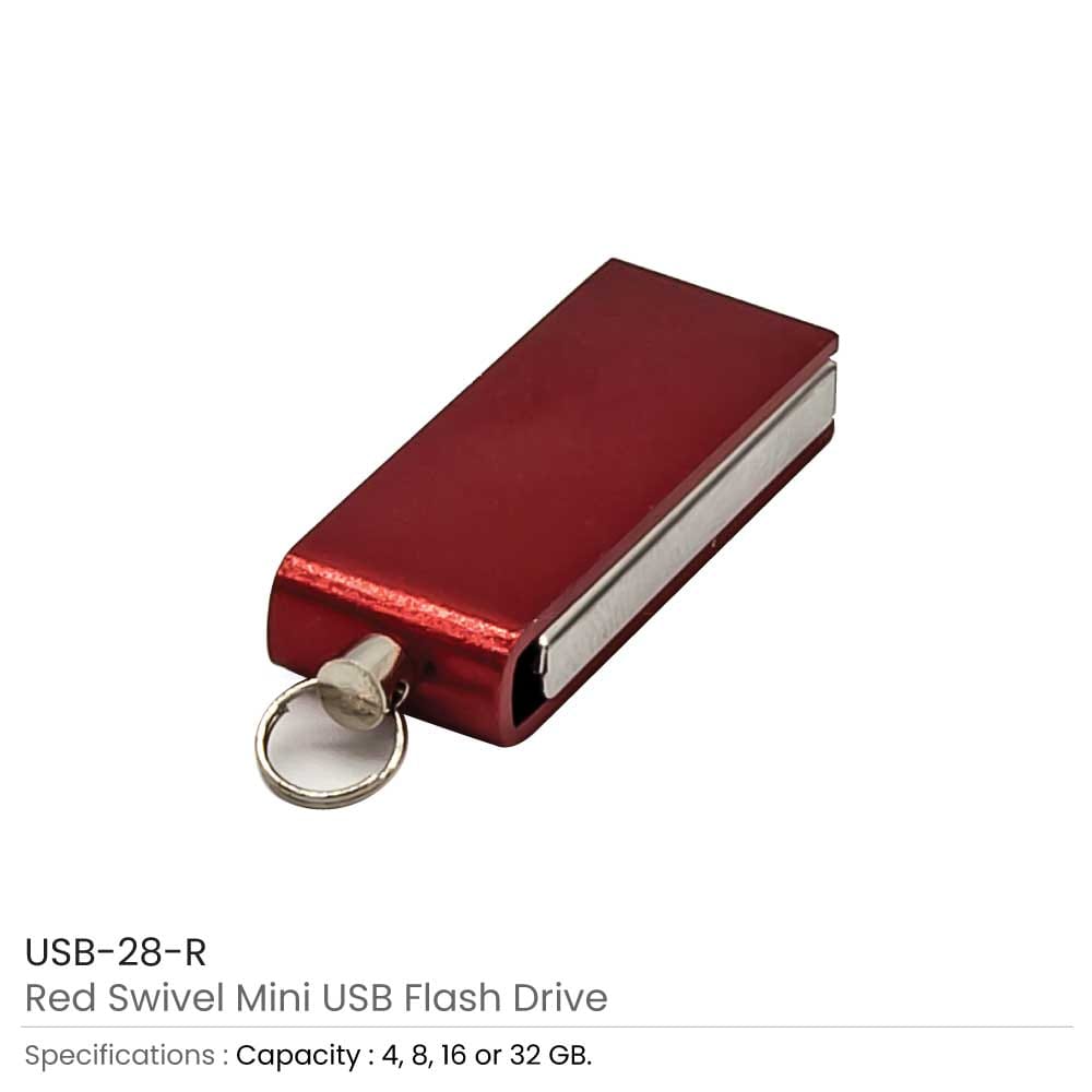 Mini Swivel USB | Small USB with Key Ring | Magic Trading Company -MTC