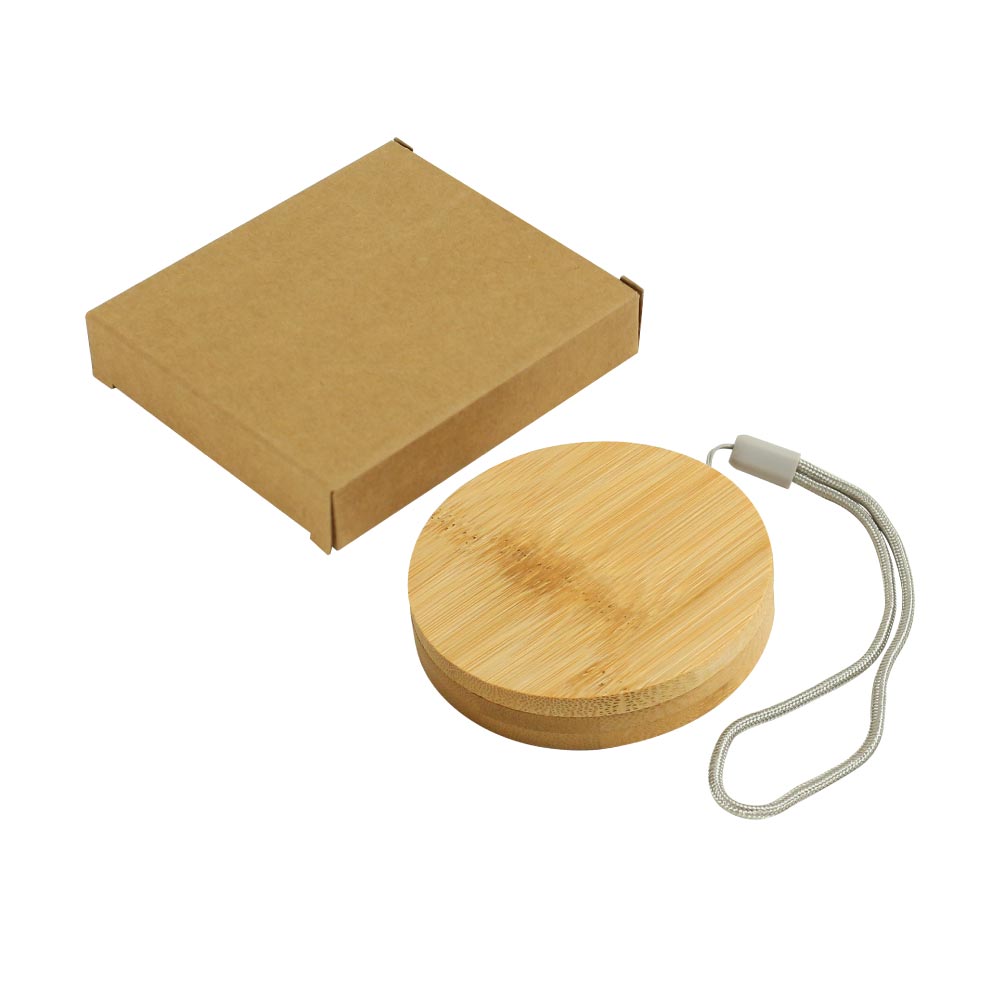 Multi-Charging Cable Set in Round Bamboo Case | Magic Trading Company -MTC