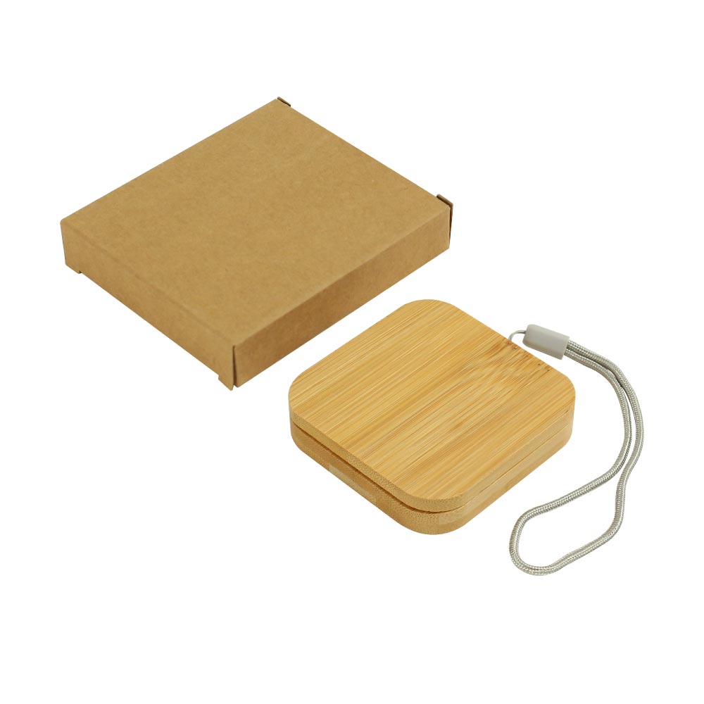 Multi-Charging Cable Set in Square Bamboo Case | Magic Trading Company -MTC