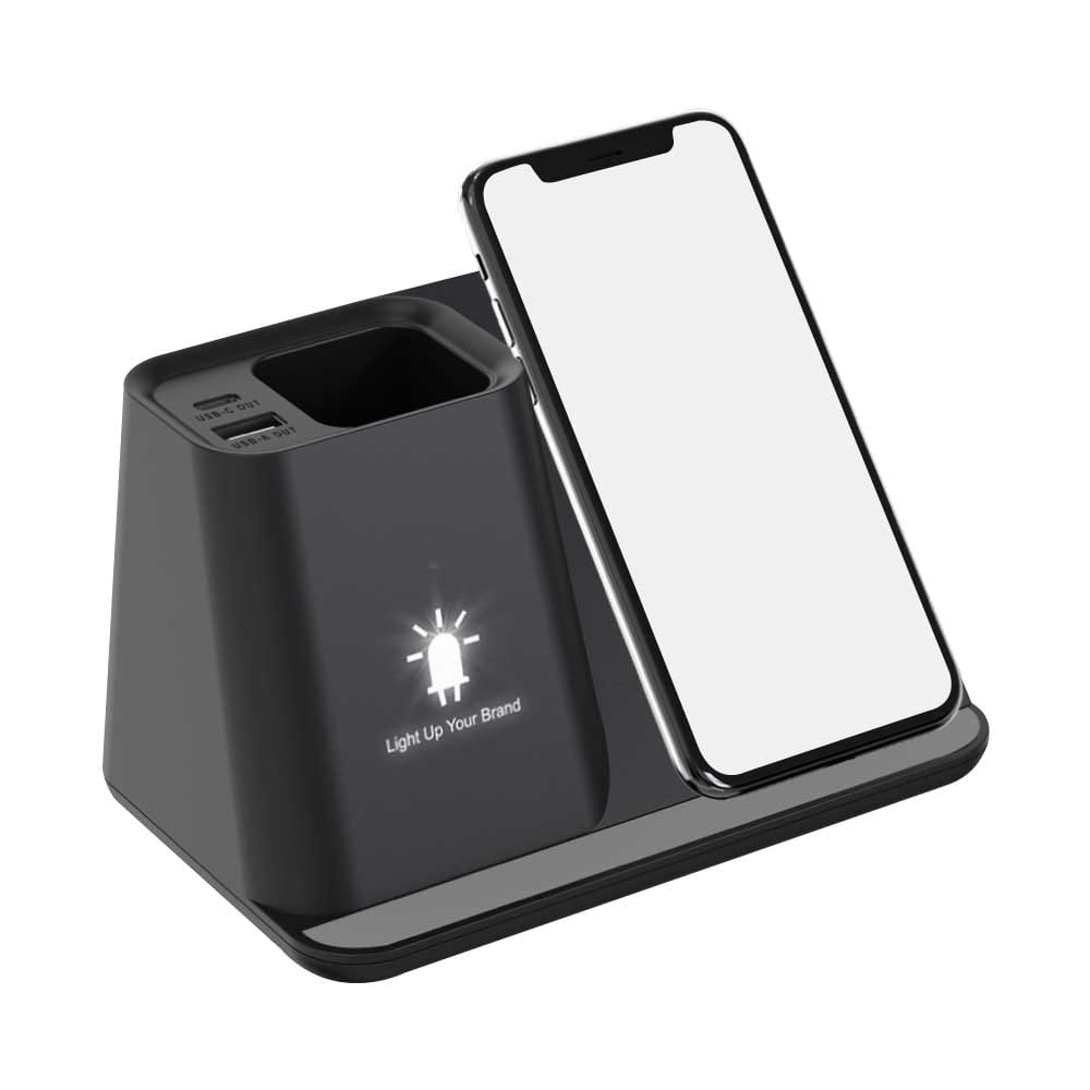 Desktop Pen Holder with 5W Wireless Charger | Magic Trading Company -MTC