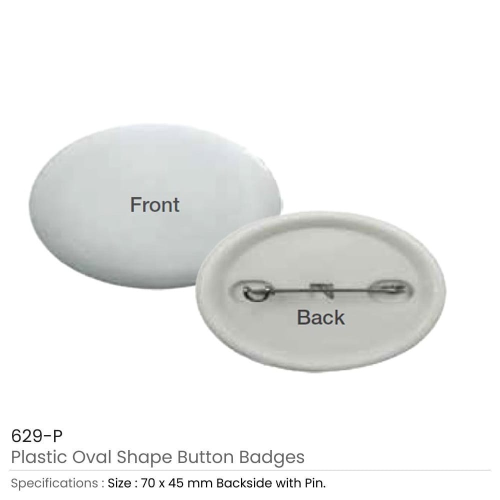 Oval Button Badges | Magic Trading Company -MTC