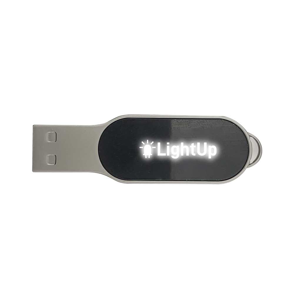 Oval Light-Up Logo USB | 16GB Logo USB Flash | Magic Trading Company -MTC