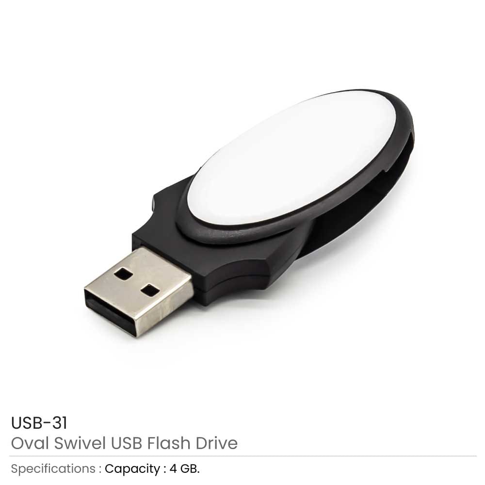 Oval USB Flash Drives | Digital Print on Oval USB | Magic Trading ...
