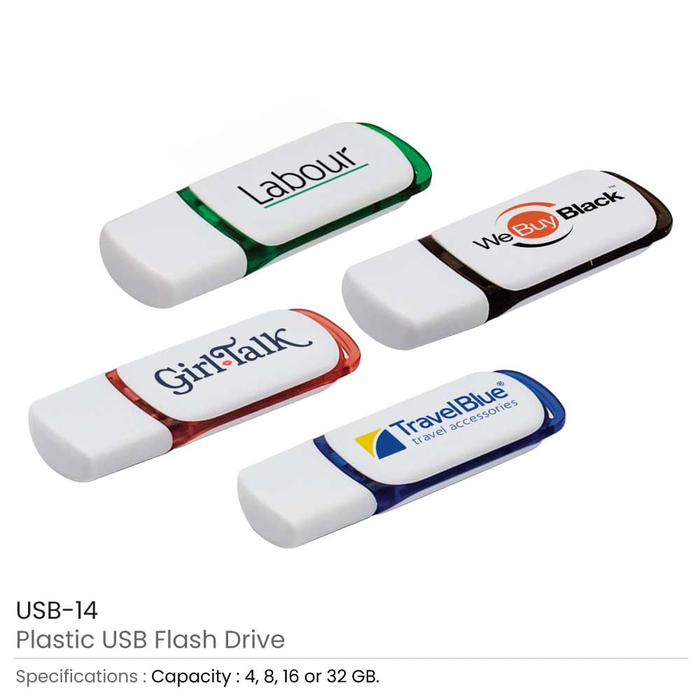 Promotional Plastic USB | Imprint Flash Drives | Magic Trading Company -MTC