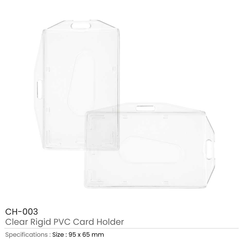 Clear Plastic PVC SWAG Cardholders | Magic Trading Company -MTC