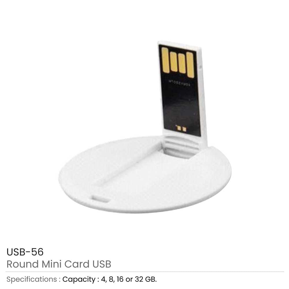Round Mini Card USB | Promotional Card USB Flash | Magic Trading ...