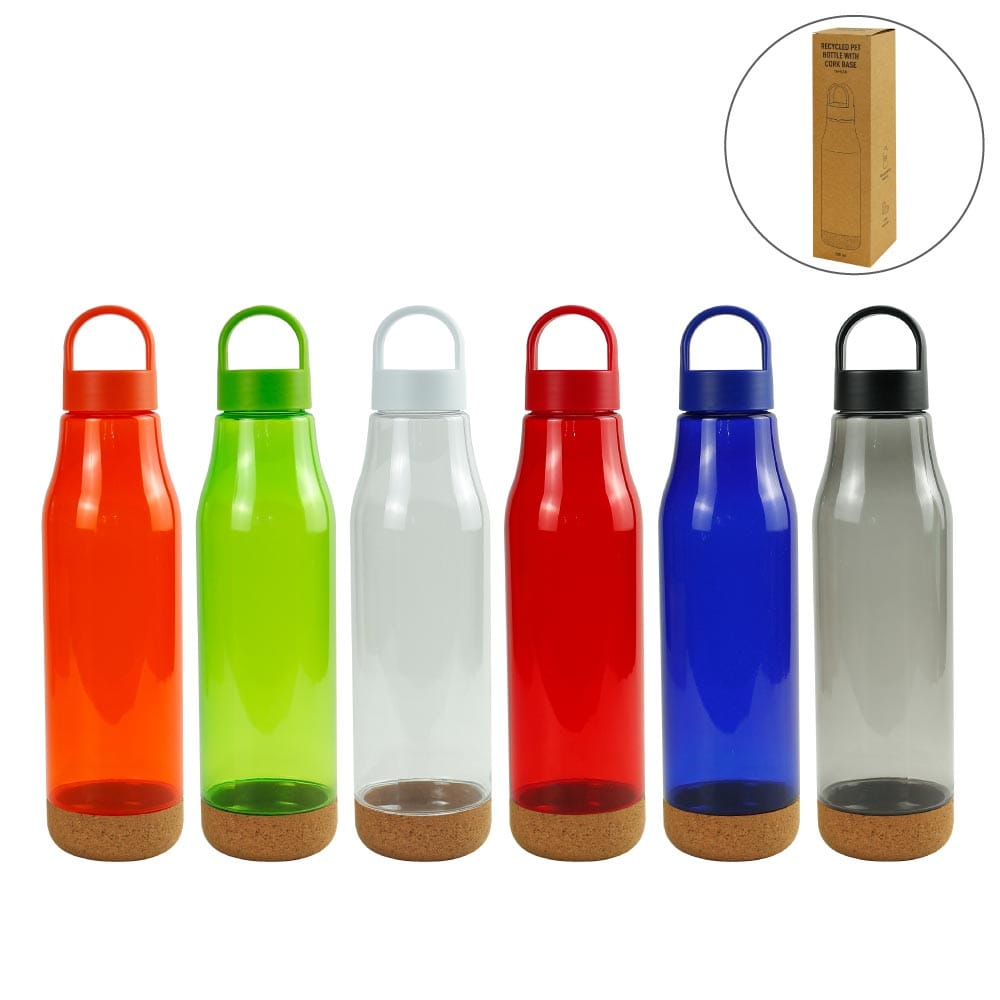 rPET Bottles with Cork Base, Twist-off Lid, Handle, 720ml | Magic ...