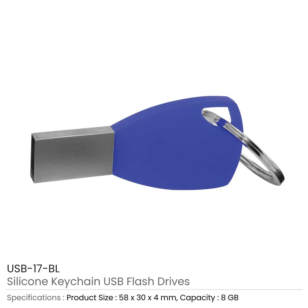 Silicone Keychain USB | USB with Key Holder Magic Trading Company -MTC