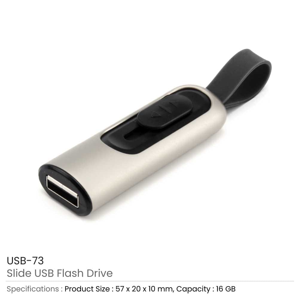 Slide Button USB 16GB with Strap | Magic Trading Company -MTC