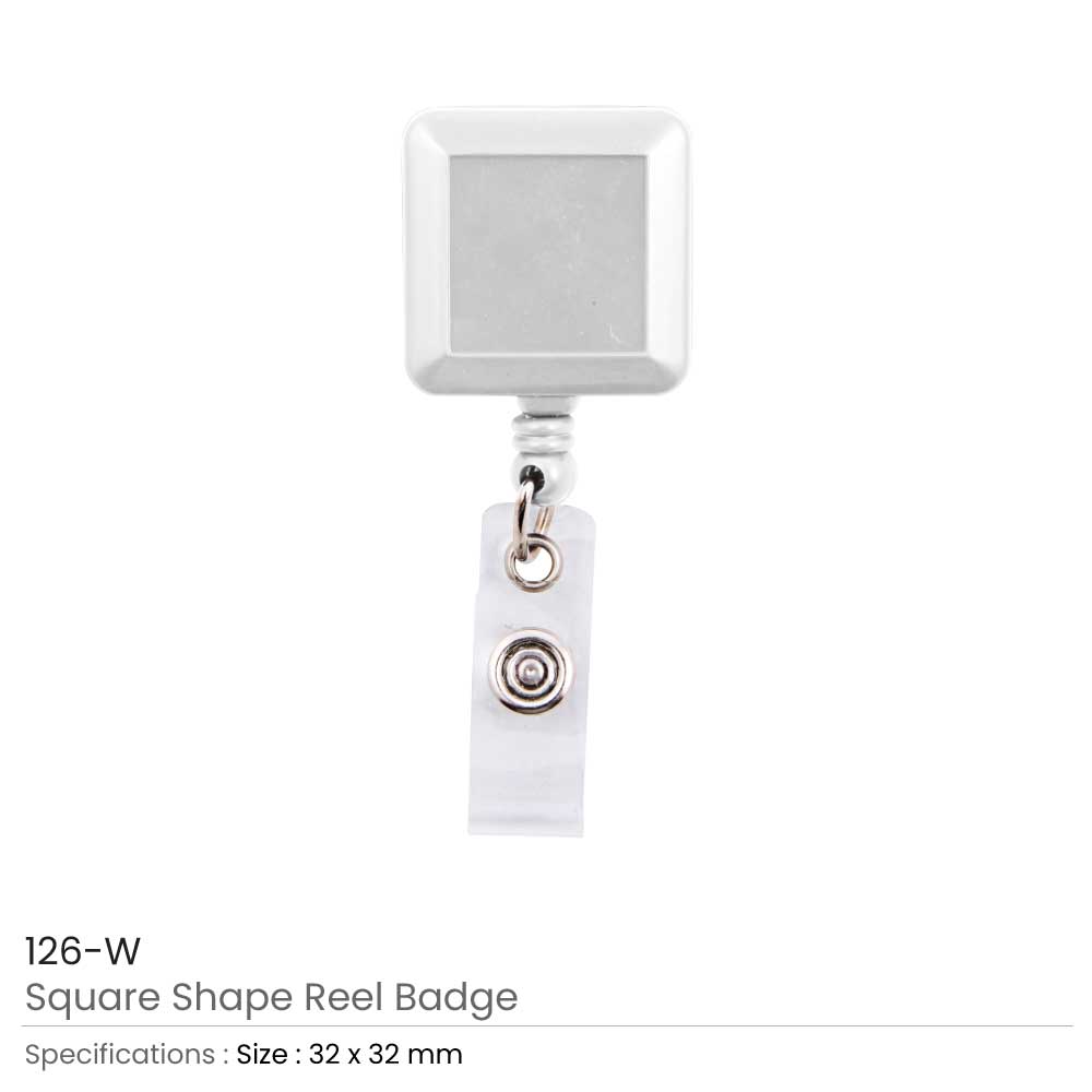 Square Branded Badge Reels | Magic Trading Company -MTC