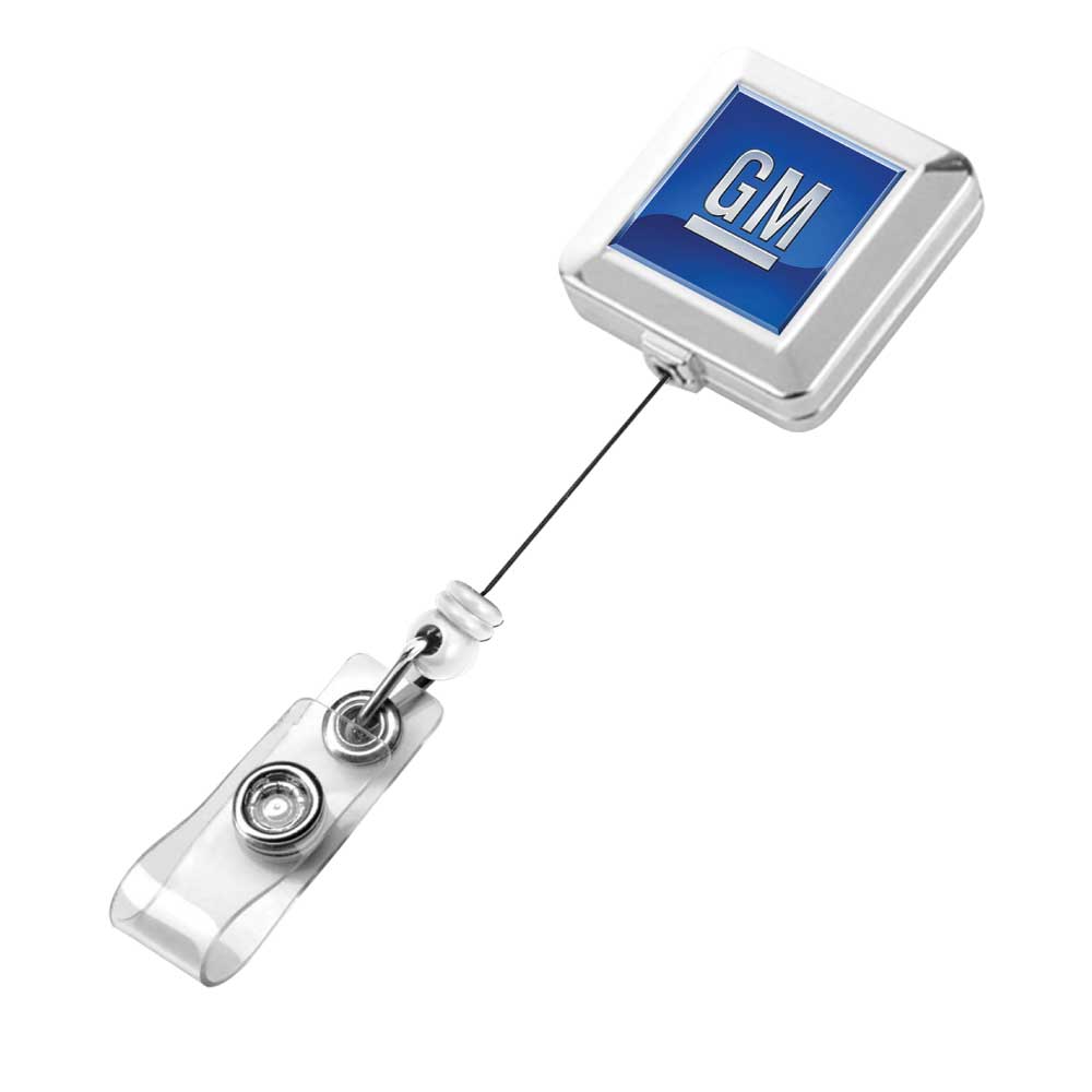 Square Branded Badge Reels | Magic Trading Company -MTC
