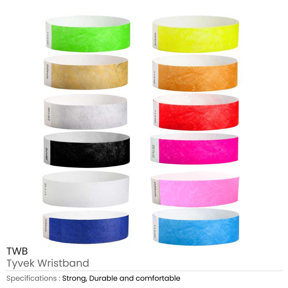 Tyvek Printed Wristbands | Magic Trading Company -MTC