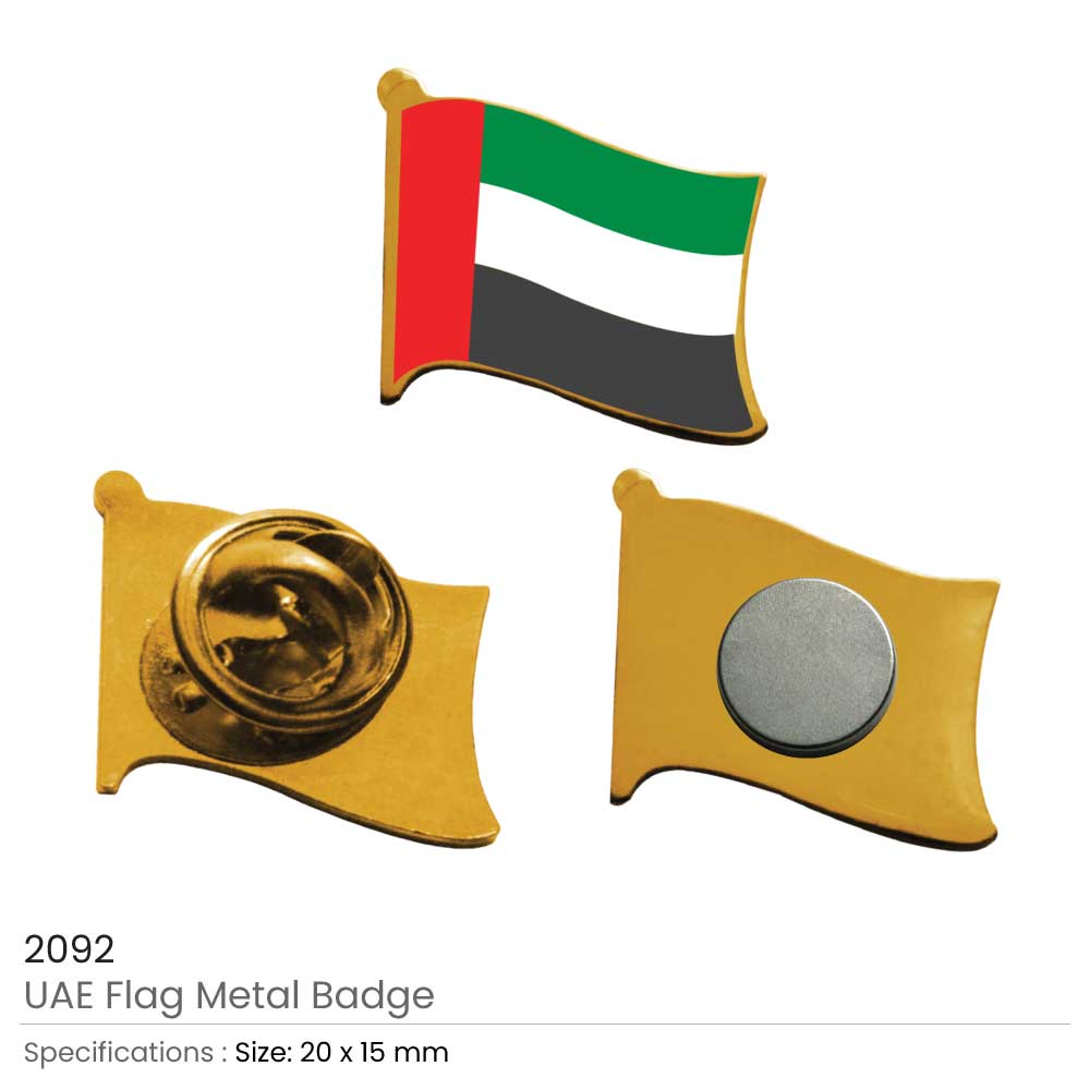 UAE Flag Badges | Magic Trading Company -MTC